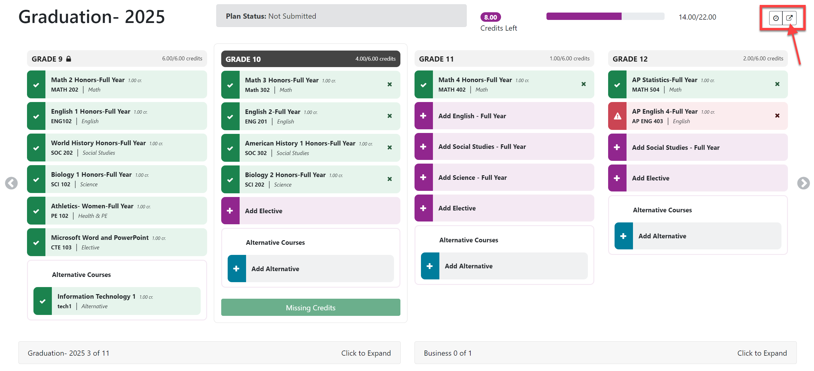 Export a PDF of My Plan